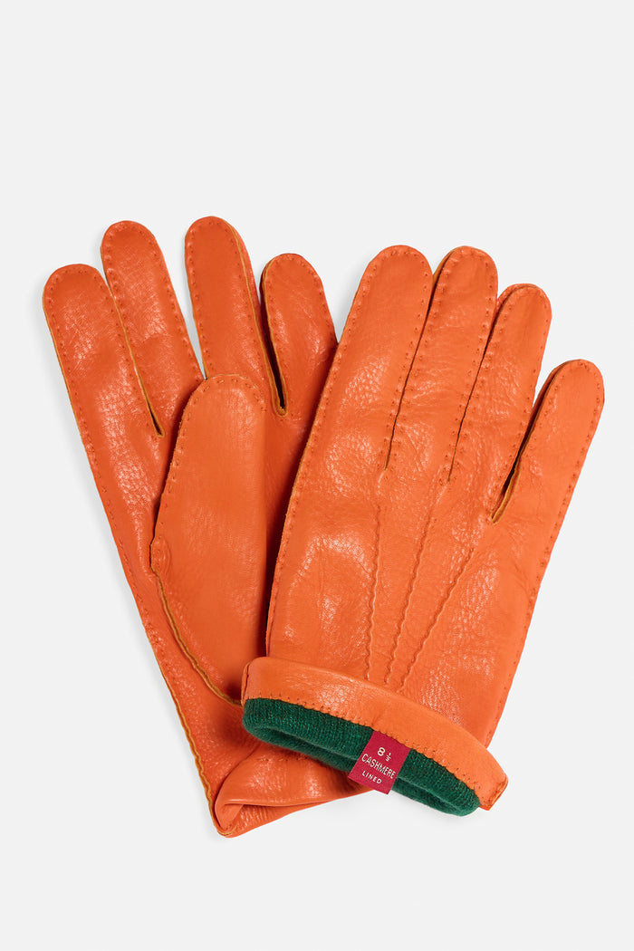 Guanti Cervo Fodera Cashmere